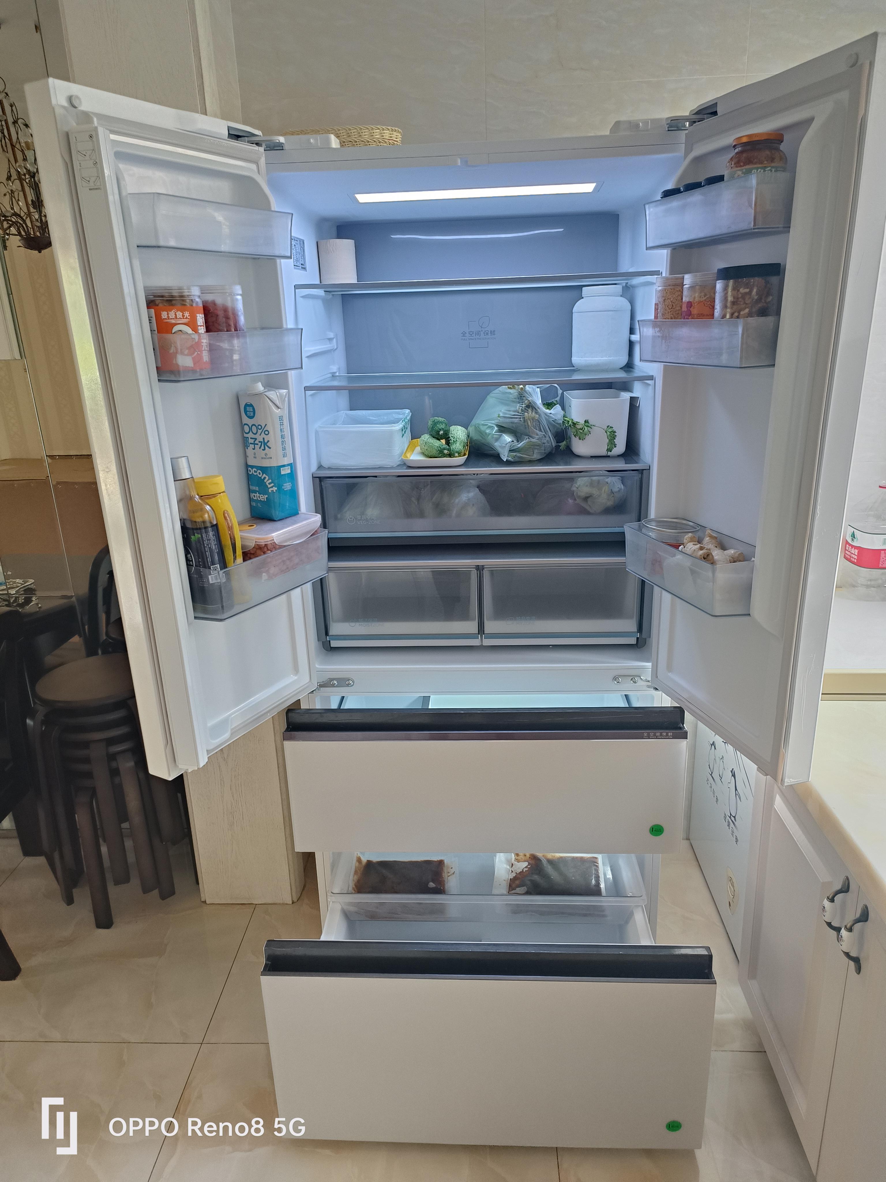 海尔BCD-501WGHFD14GXU1风冷变频多门冰箱501升零嵌入法式四门503-Taobao