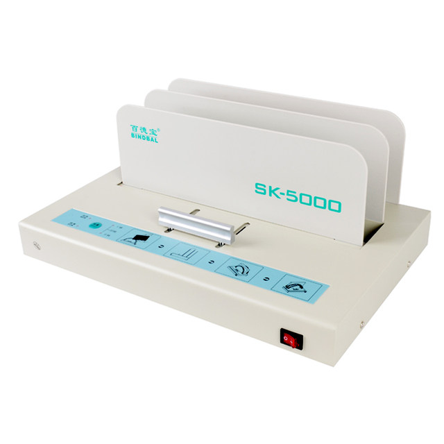 Baidebao 5000 hot-melt binding machine office glue binding machine ...