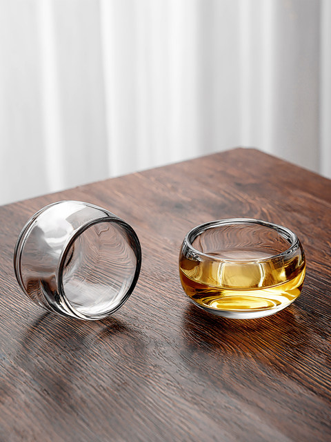 Thickened crystal glass master cup tea cup single cup transparent high ...