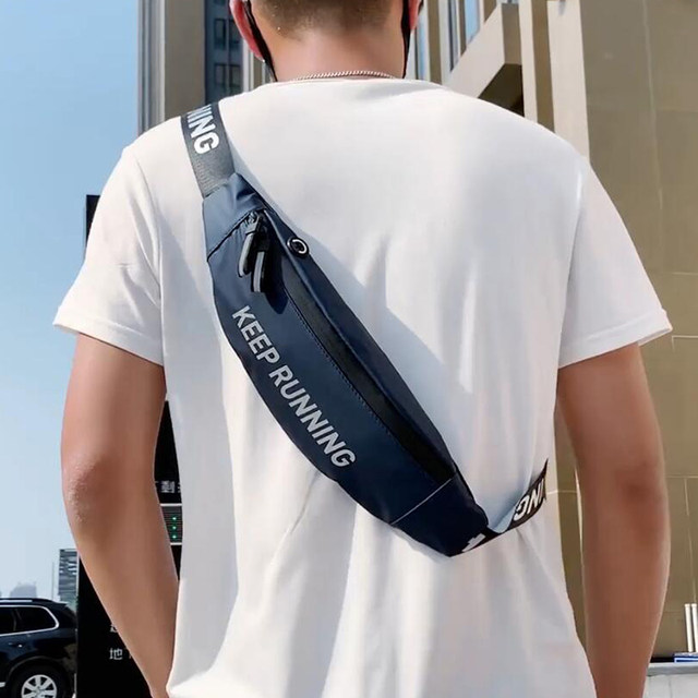Waist bag running sports style men's shoulder crossbody bag multi ...