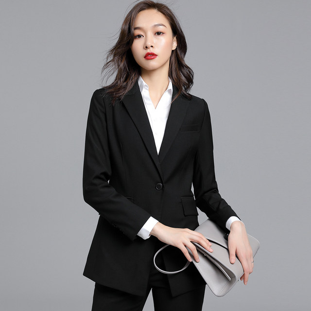 Suse suit jacket for women in autumn new style black professional suit ...