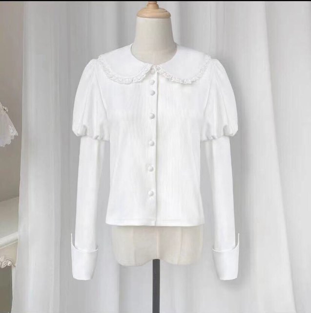 Lolita's daily elegant girl lolita warm long sleeves with a dress with two pieces of cabbage LO