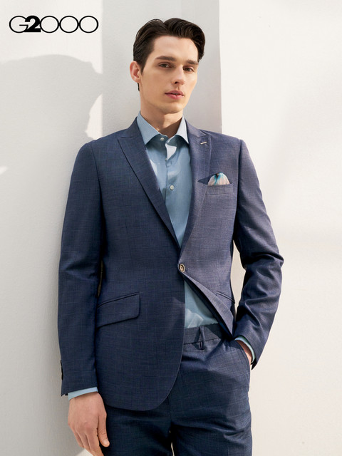 G2000 Men's Clothing 2025 Business Occupational Machine Washing Plaid ...