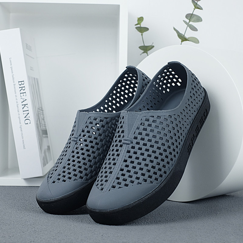 Vietnamese Men's Rubber Sandals | Silicone Beach Shoes with Heel Hole ...