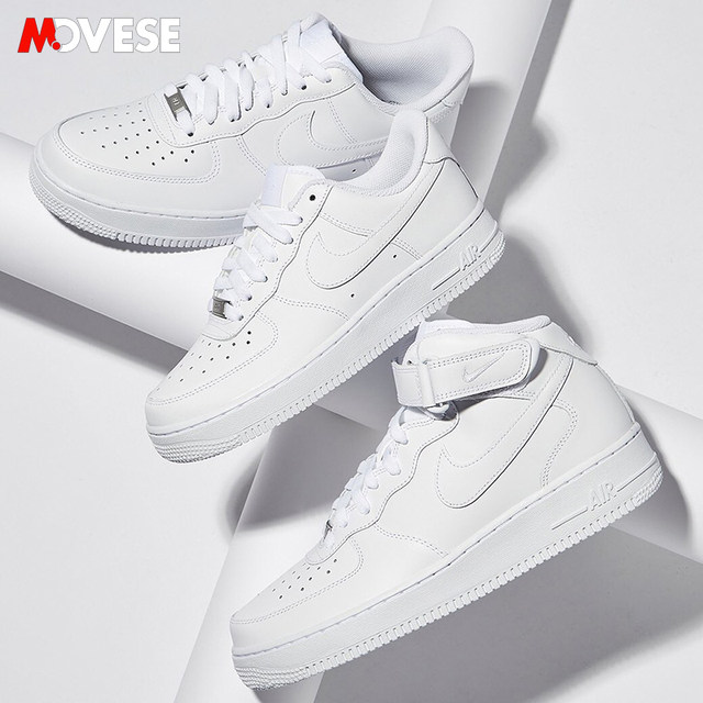 Nike/Nike Air Force 1 New AF1 Pure White Air Force No. 1 Men's Low ...