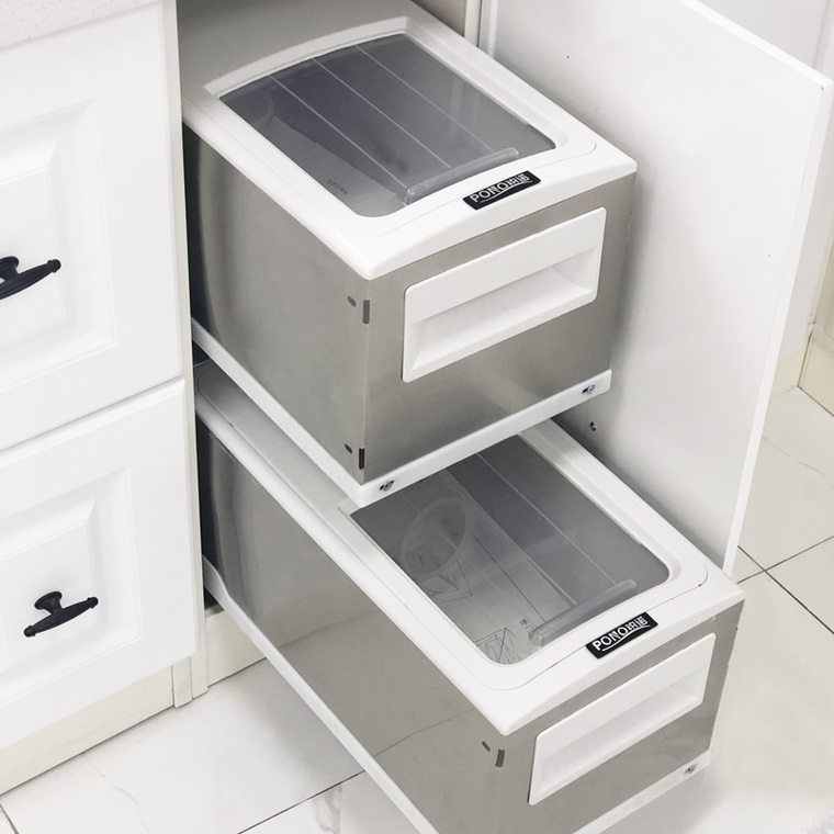 Stainless steel rice bucket - Color steel + food grade plastic 1 price ...