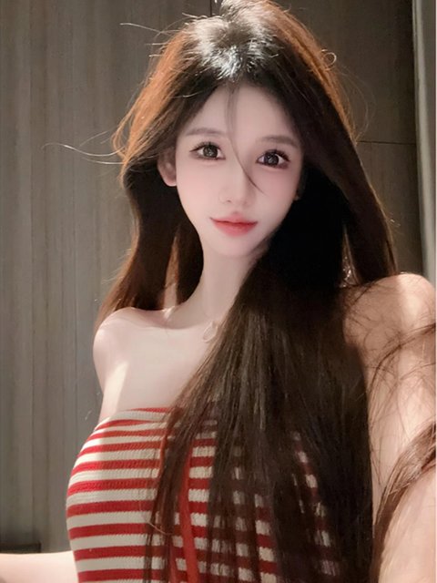 Sexy pure desire striped short tube top tube top wrapped chest beauty ...