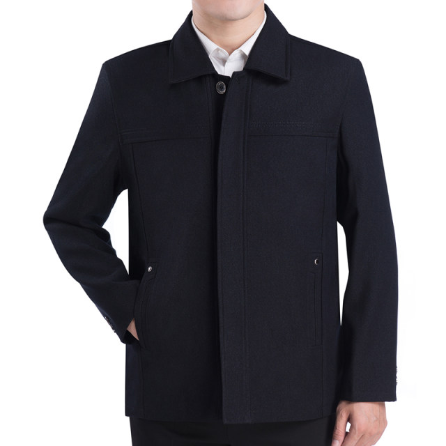 New middle-aged and elderly men's spring and autumn thick coat dad ...