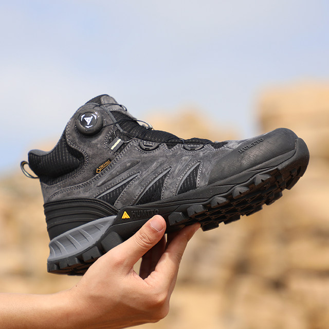 Hi-Tour high-top hiking shoes for men, new outdoor swivel buckle plus ...