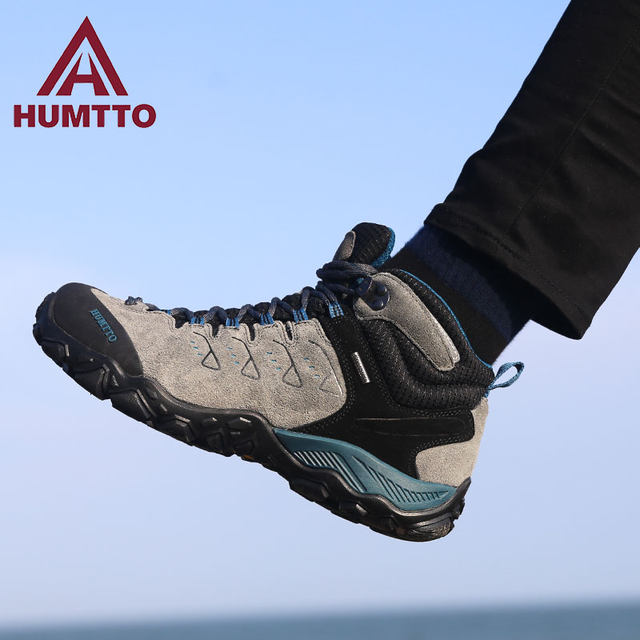 Haitu outdoor hiking shoes for men spring and autumn high-top ...