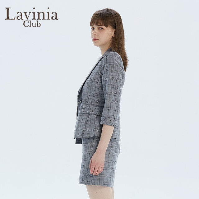 Lavinia Club Lavinia New Pin, a short -bucking short Bluege suit workplace j13W22S