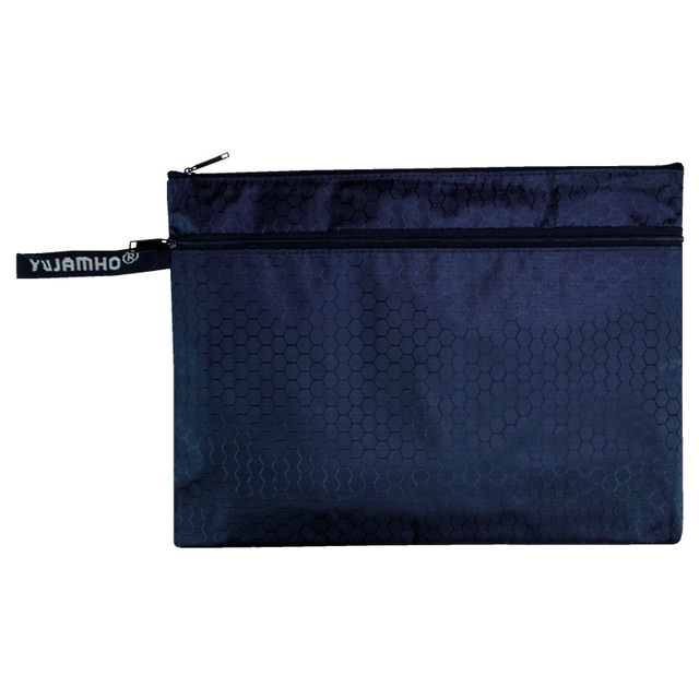 A4 double-layer document bag canvas zipper bag health book pregnancy ...