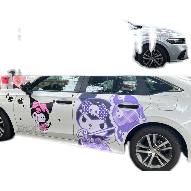 Suitable for eleventh generation Civic Kuromi car stickers, Xpeng BYD ...