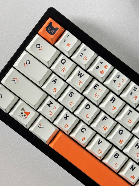 Three-cat cat mac apple keycap 126 key thermal sublimation small full ...