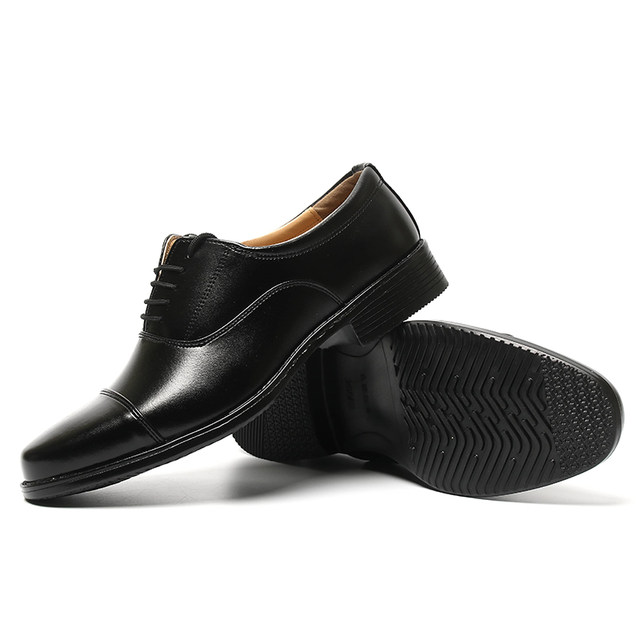 Spring and Autumn three-joint male leather shoes men's genuine leather ...