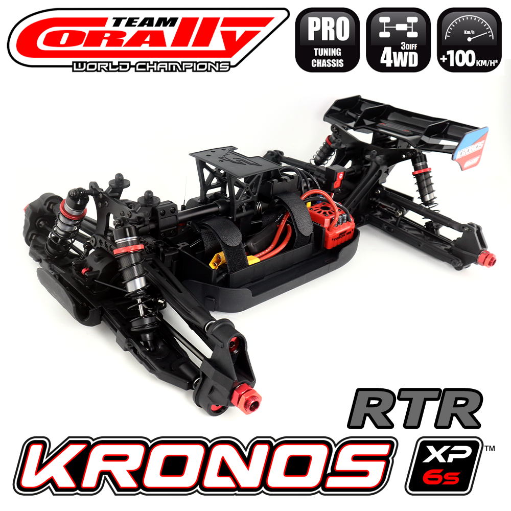 比利时Corally KRONOS克诺斯 1/8无刷大脚竞速卡RTR 6s整车用料好