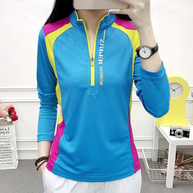 Spring and summer quick-drying clothes women's long-sleeved outdoor ...