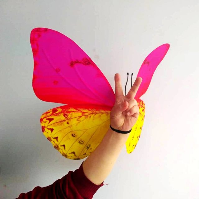 Dance props, butterfly dancing hand flower bracelet school kindergarten ...
