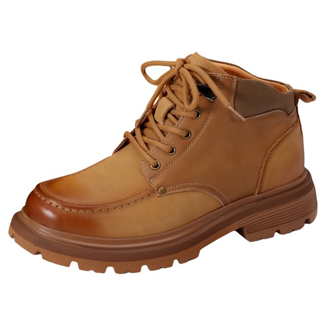 Mulinsen men's shoes 2024 winter new fashion retro casual Martin boots men's thick sole ...