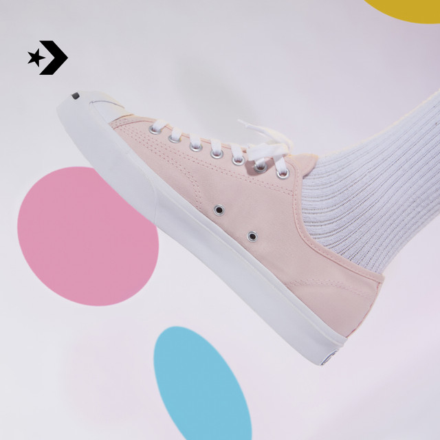 CONVERSE Converse official JackPurcell smiles men and women low top ...