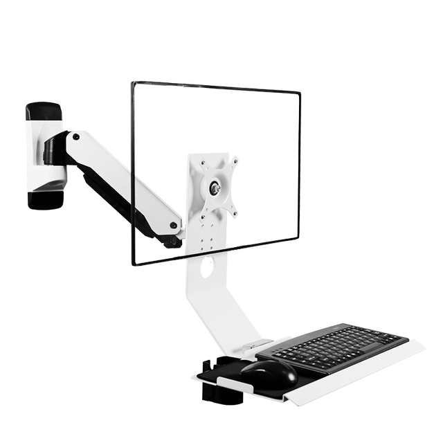 Wall-mounted monitor bracket industrial equipment keyboard tray rocker ...