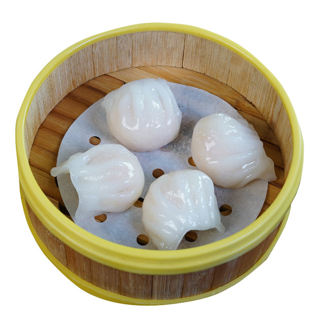 8 pieces of crystal shrimp dumplings, fresh shrimp dumplings, Cantonese ...