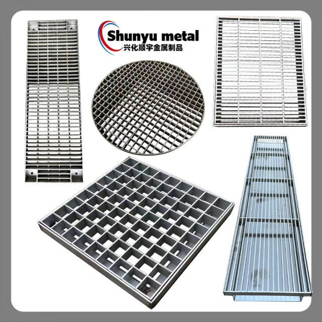 Customized 304 stainless steel strip grille drainage ditch garage cover ...