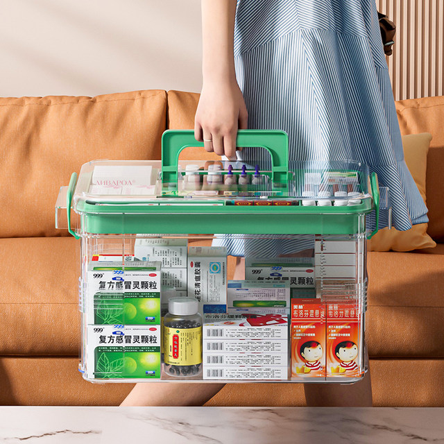 Multi-layer medicine box home decoration household medicine box large ...