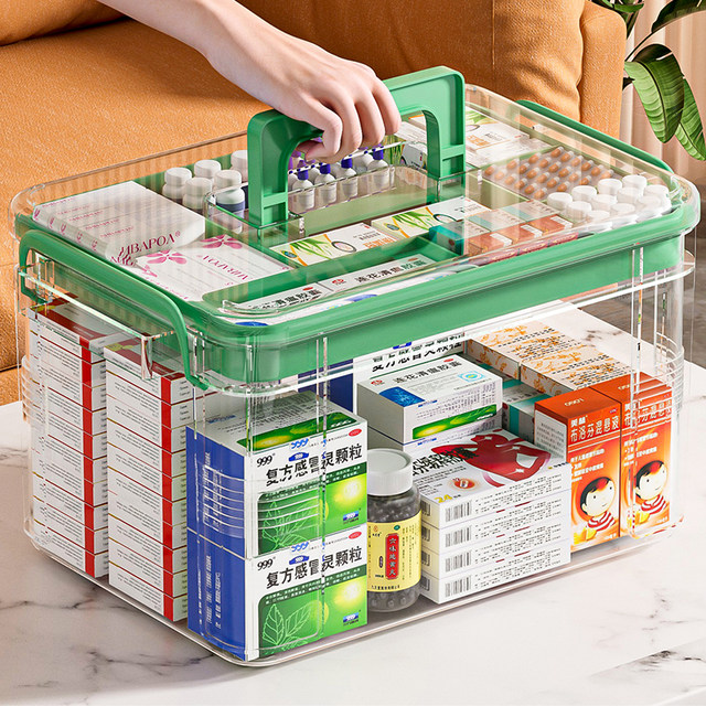 Multi-layer medicine box home decoration household medicine box large ...