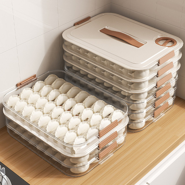 Dumpling box household food-grade kitchen refrigerator storage box ...
