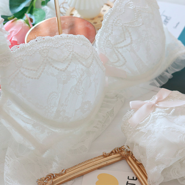 Yosu Bride's Bridal ~Sweet and Cute White Lace Underwear Japanese Push ...