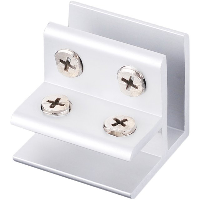 Aluminum alloy glass clip F-shaped cross-shaped shelf bracket bracket ...