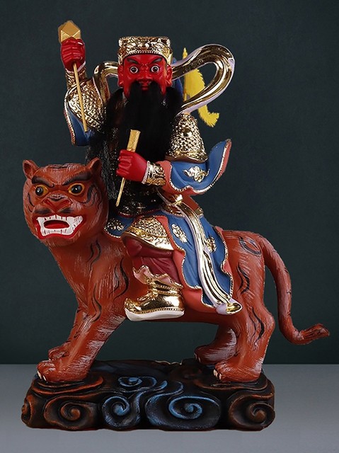 Resin painted statue of General Lei Zhenzi, Yang Jian, Zhao Kang ...