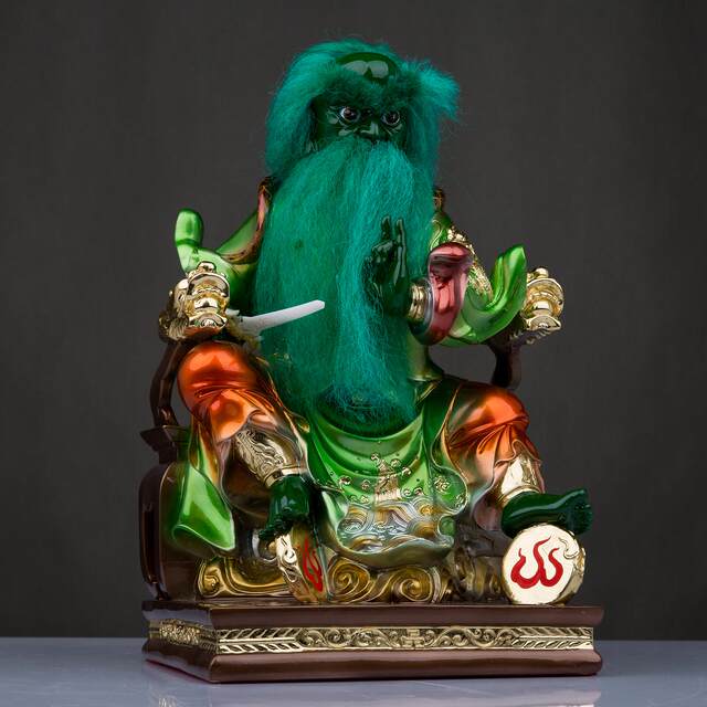 Resin 16 -inch French Lord Statue Black Face Bluster Green Face Lord ...