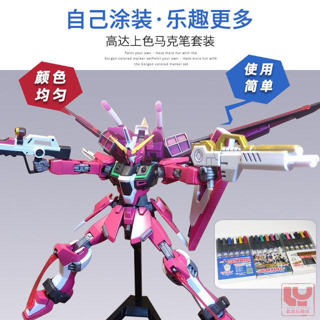 Jun Shima Mark Pen Set Minks/Basic Color/Details Gundam Pain Pain Pen ...