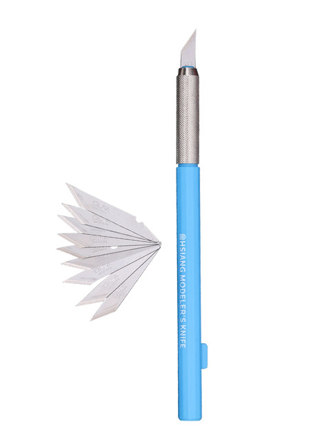 Boxer wide -mouth pen knife set, big blue pen knife assembly model ...