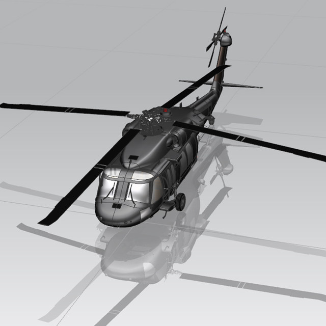 UH60 Black Hawk Helicopter High Simulation Aircraft Aviation Model ...