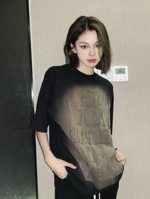 Guo Chao American retro street couple men and women loose cool handsome ...