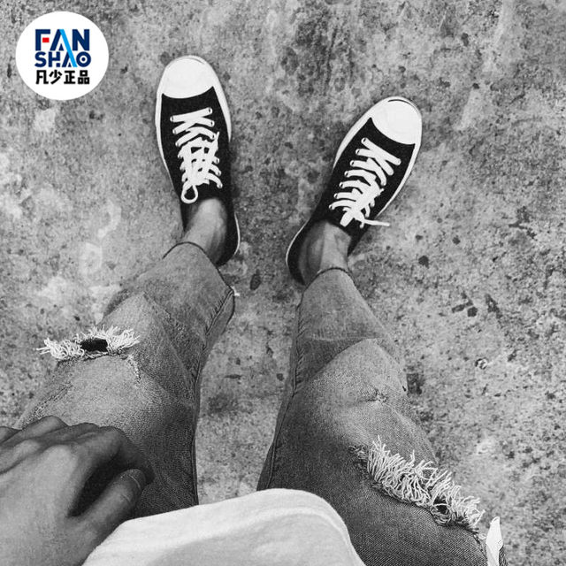 Converse/Converse new opening smile canvas shoes low-top leather men's ...