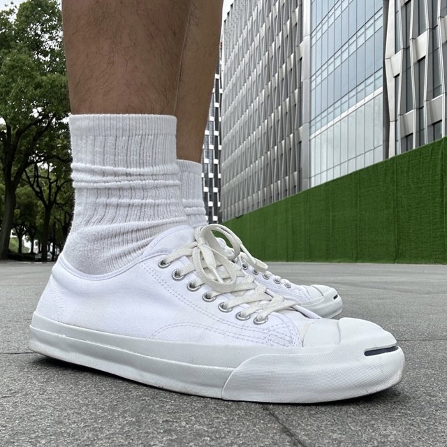 CONVERSE Converse open smile canvas shoes white classic men's and women ...