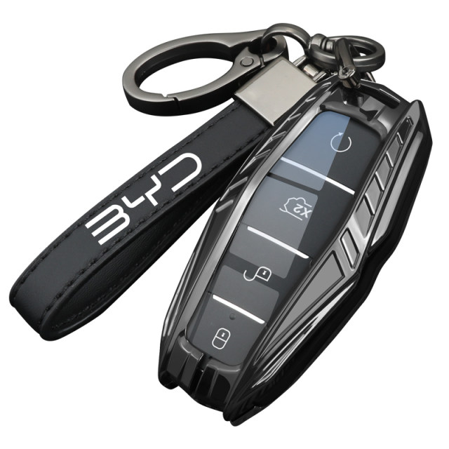 Special 24 new BYD Qin L seal 06DMi Hiace 07EV key bag metal car remote control case buckle