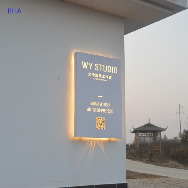 Creative hollow light box custom door sign custom LED billboard ...