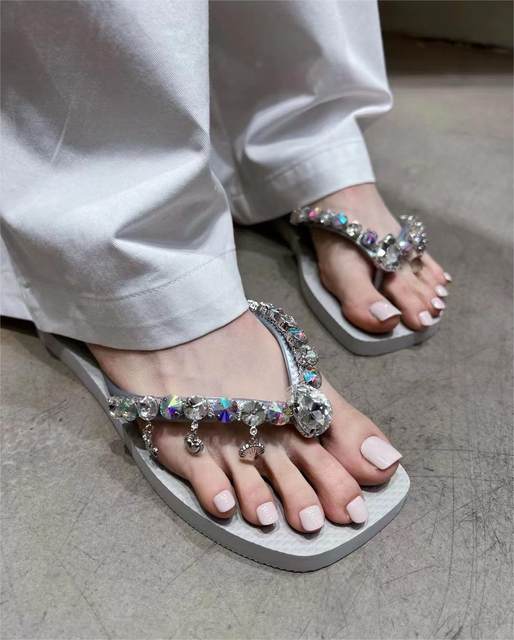 Fairy wind toe slippers for women 2025 summer European version high-end ...