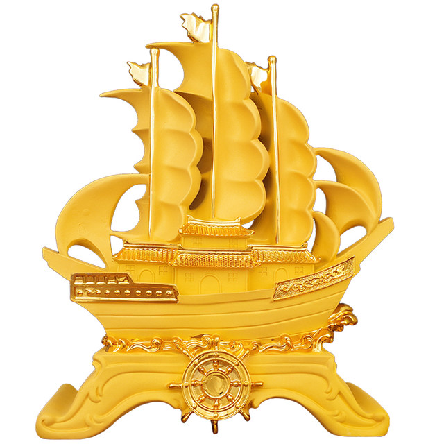 Smooth sailing sailing ornaments, feng shui boat fortune crafts, home ...