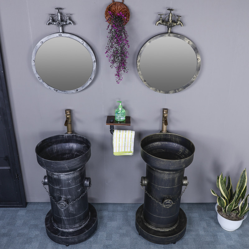 Industrial Style Retro Oil Barrel Wash Basin for Personalized Bathroom ...