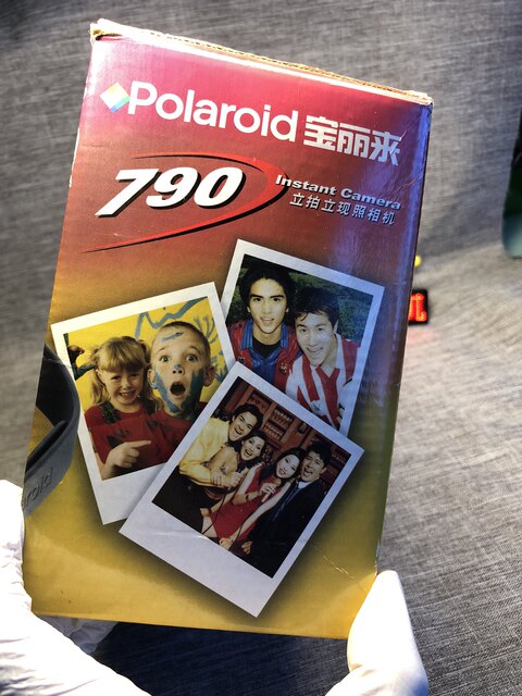 Polaroid Polaroid 790 black and red color shark machine stock condition ...