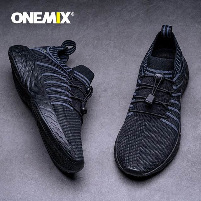 onemix high-tech waterproof small black shoes sports shoes for men and ...
