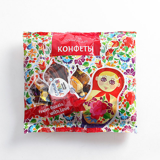 Russia imported sandwich chocolate sugar hazelnut assorted hybrid candy ...