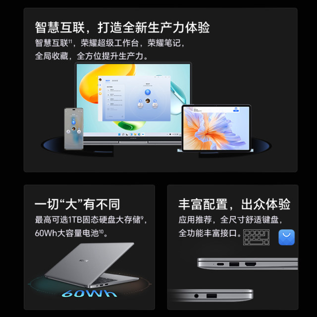 HONOR/Honor Notebook X14/X16 Ultra-clear version 13th generation Core ...