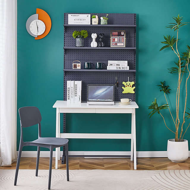 Hardware hole board shelf modified girl's desk shelf floor-standing ...